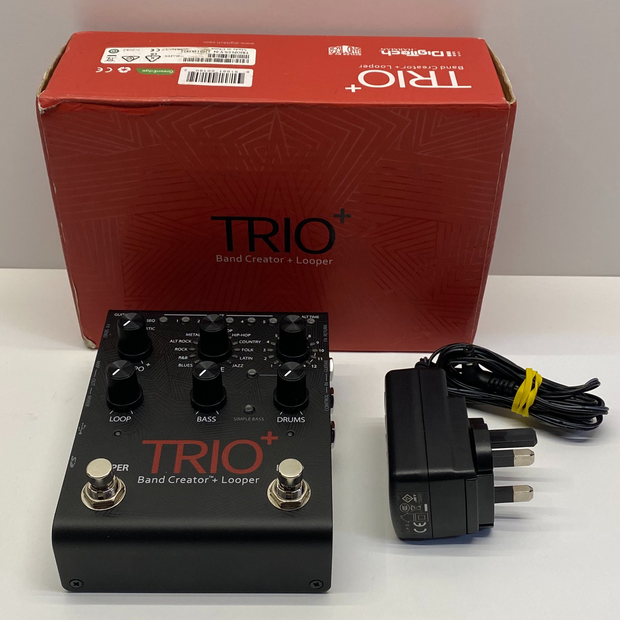 Pre-owned DigiTech Trio+ Band Creator + Looper Pedal Boxed - Own4Less